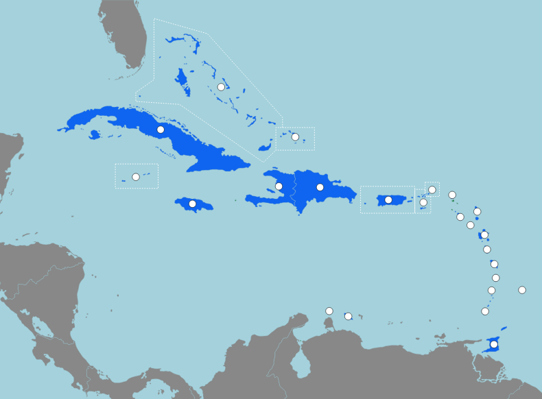 Caribbean Countries Map Quiz – Can You Identify All 24 Countries? Caribbean Countries Map Quiz – Can You Identify All 24 Countries?